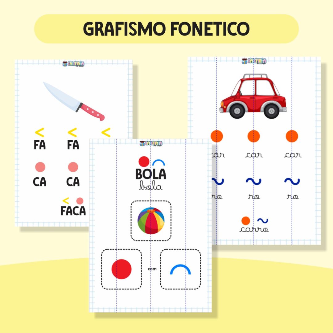 GRAFISMO FONETICO – Tarefinha de Casa – Recursos Pedagógicos