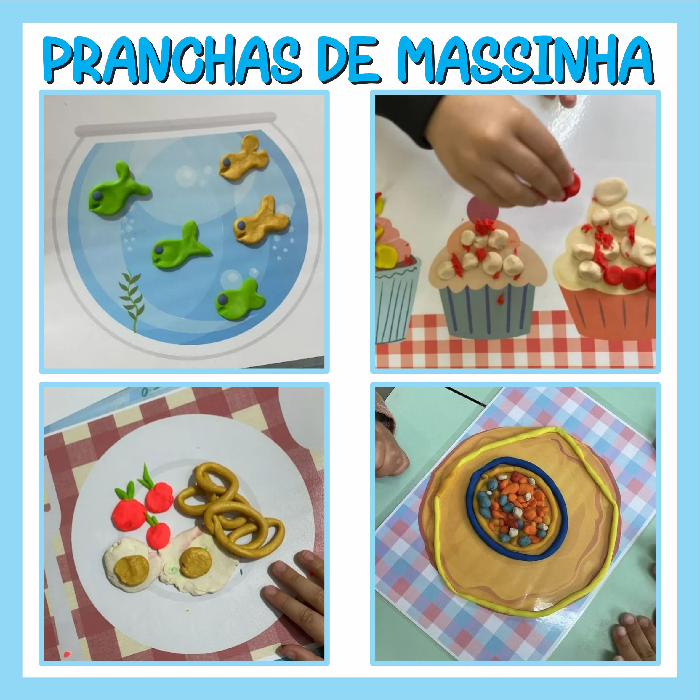 482 – PRANCHAS DE MASSINHA – Tarefinha de Casa – Recursos Pedagógicos